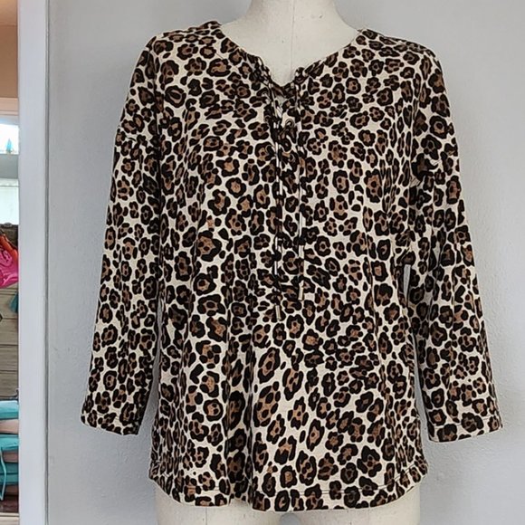 Ruby Rd. | Tops | Ruby Rd Animal Print Top | Poshmark